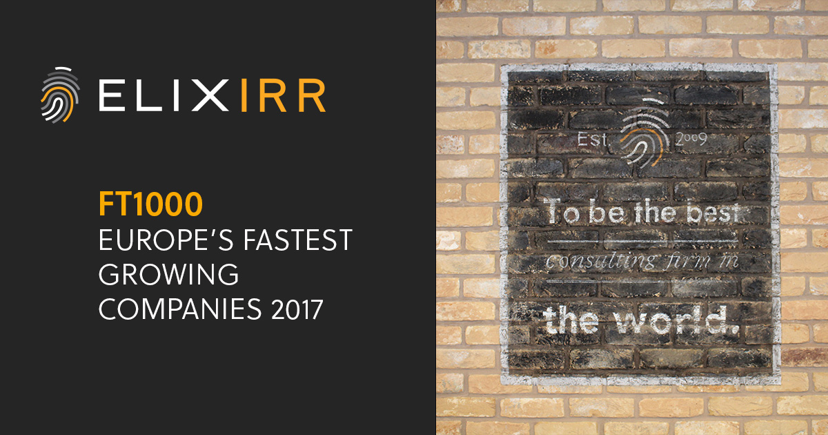 Listed in the FT1000: Europe’s Fastest Growing Companies - Elixirr